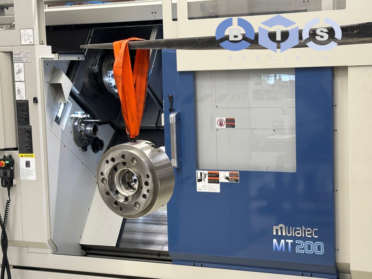 MURATEC MT200 met klauwplaat - SPANNTOP 80 mini en MANDO Adapt doorn ...