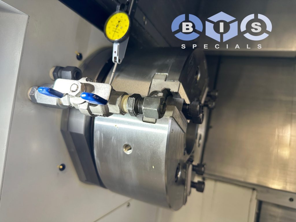 MURATEC MT200 met klauwplaat - SPANNTOP 80 mini en MANDO Adapt doorn ...